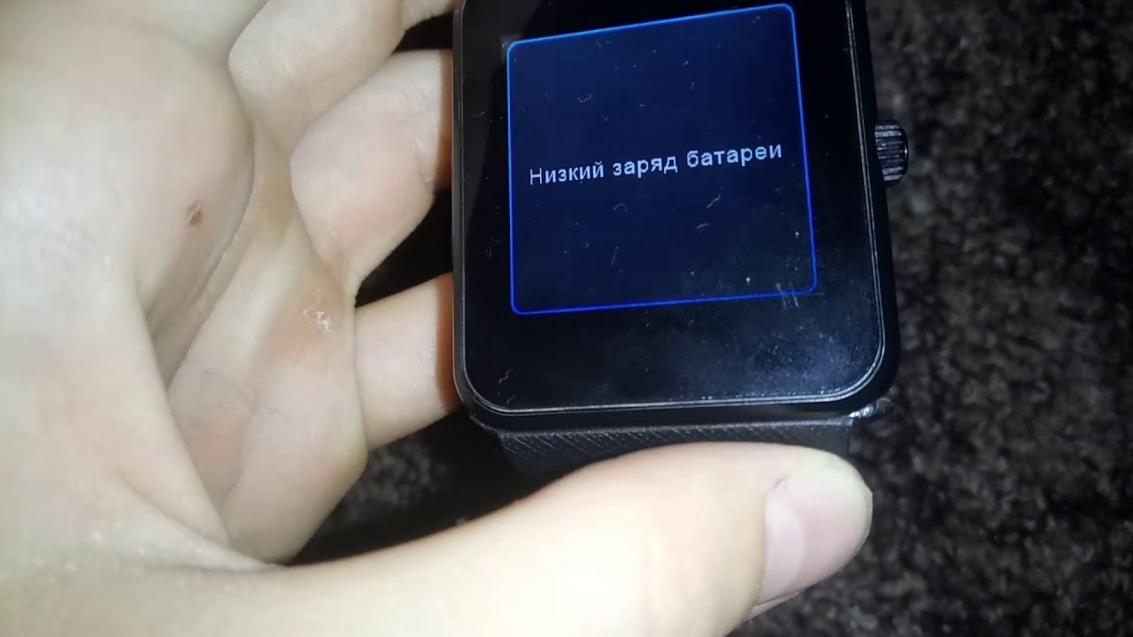 Smart Watch GT08 Battery Low - YouTube