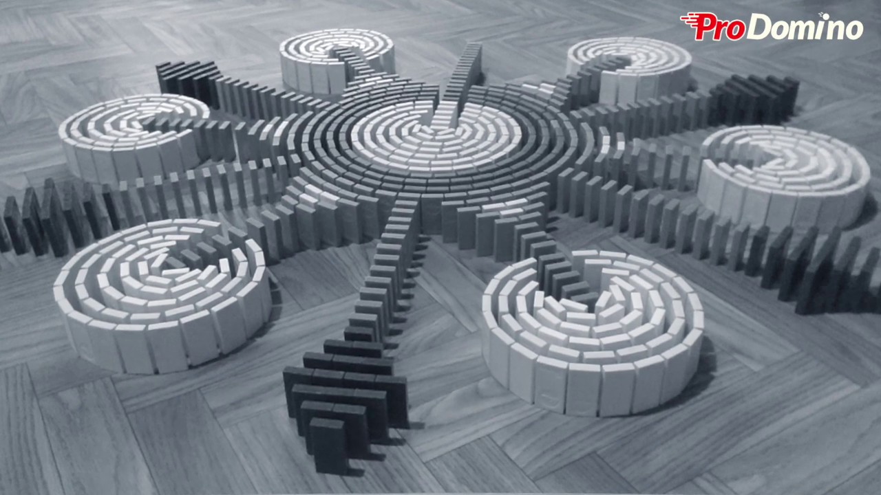 Domino art 1 (practice) - YouTube