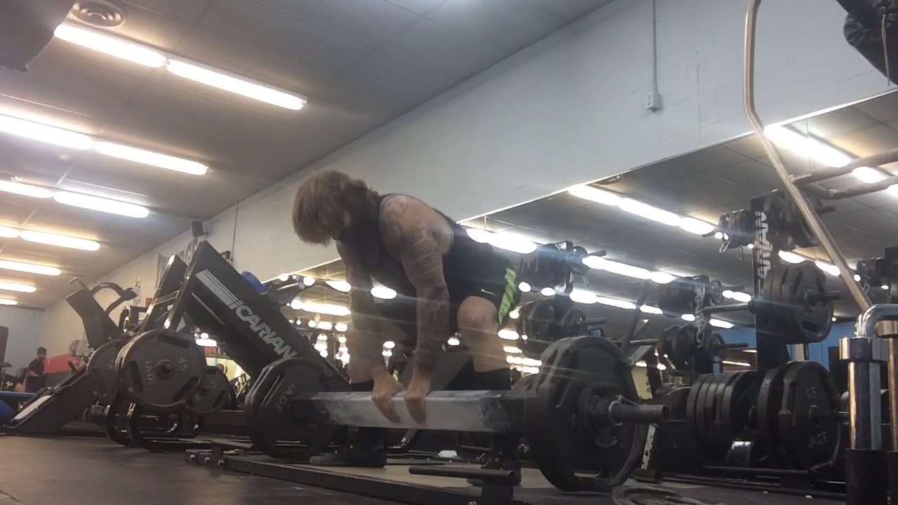 243 lb / 110 kg two hand pinch 2.5” Saxon bar for reps - YouTube