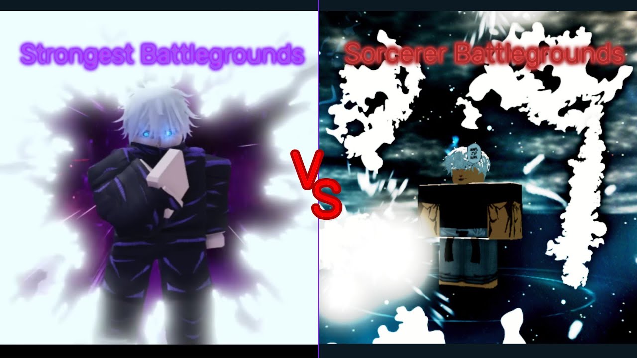 Gojo showcase Strongest Battlegrounds VS Sorcerer Battlegrounds - YouTube