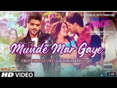 Time To Dance: Munde Mar Gaye | Guru Randhawa | Vee | Sooraj Pancholi, Isabelle Kaif