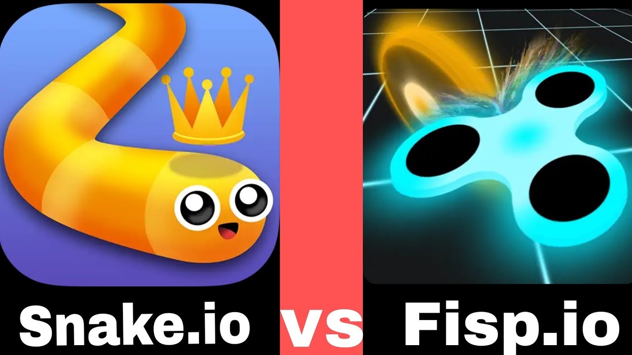Snake.io VS Fisp.io - YouTube