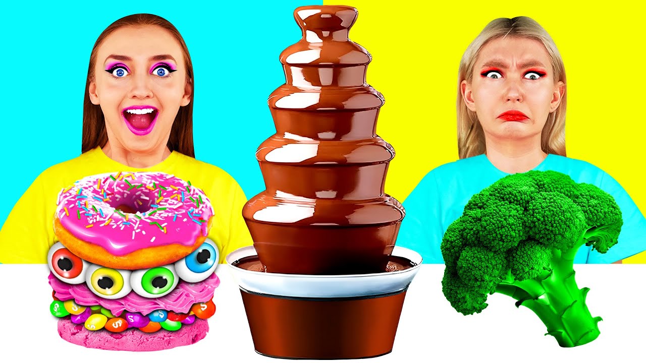Chocolate Fountain Fondue Challenge | Prank Wars by 4Fun Challenge ...