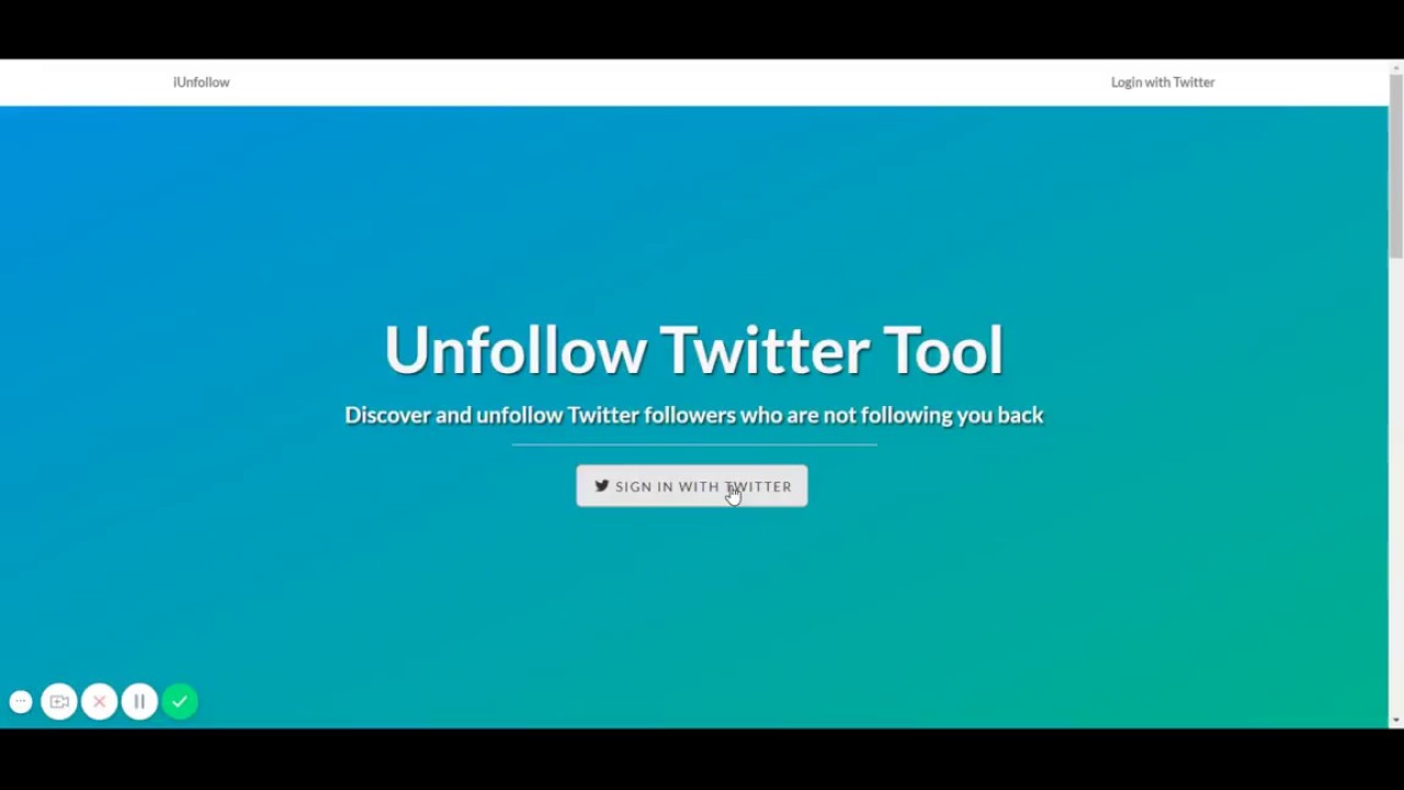 Free Twitter Unfollow Tools - iUnfollow - YouTube