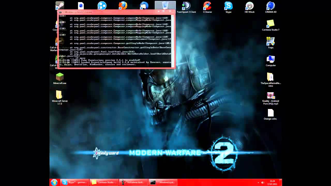 Minecraft Bukkit Server 1.7.3 AuthMe Plugin Tutorial [HD] - YouTube