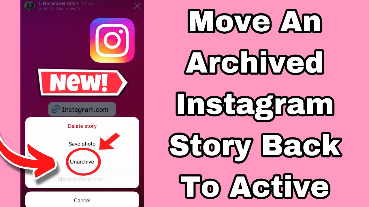 How to move an archived Instagram story back to active - YouTube
