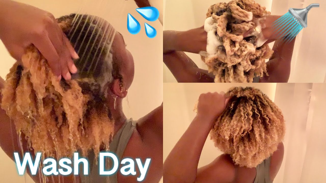 Wash Day Routine for Natural Hair - YouTube