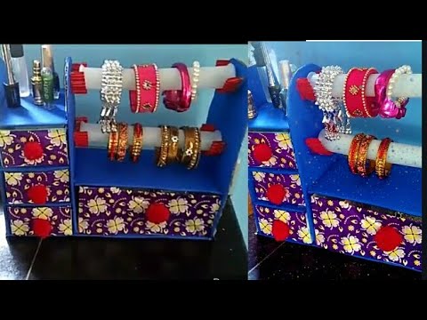 Unboxing Beautiful bangle stand using cardboard||shifu's craft||June 26 ...
