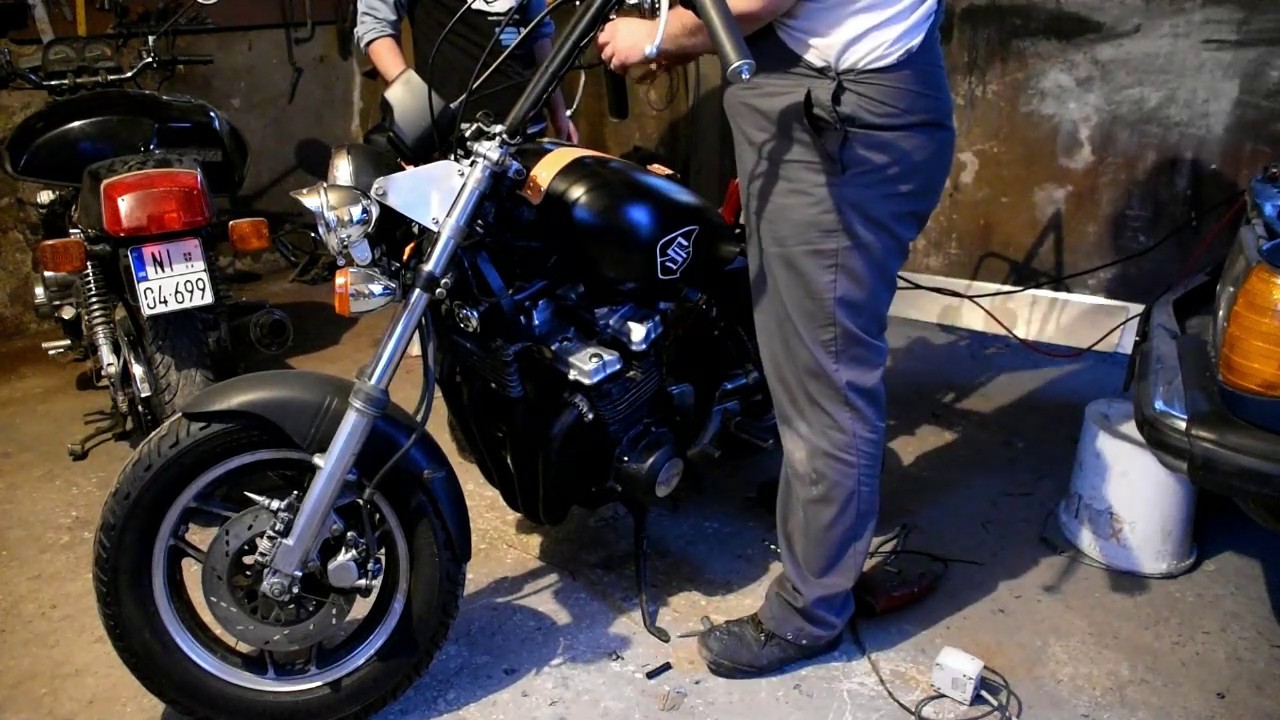 Suzuki GSX 750ef 1984 chopper/cruiser build up - YouTube