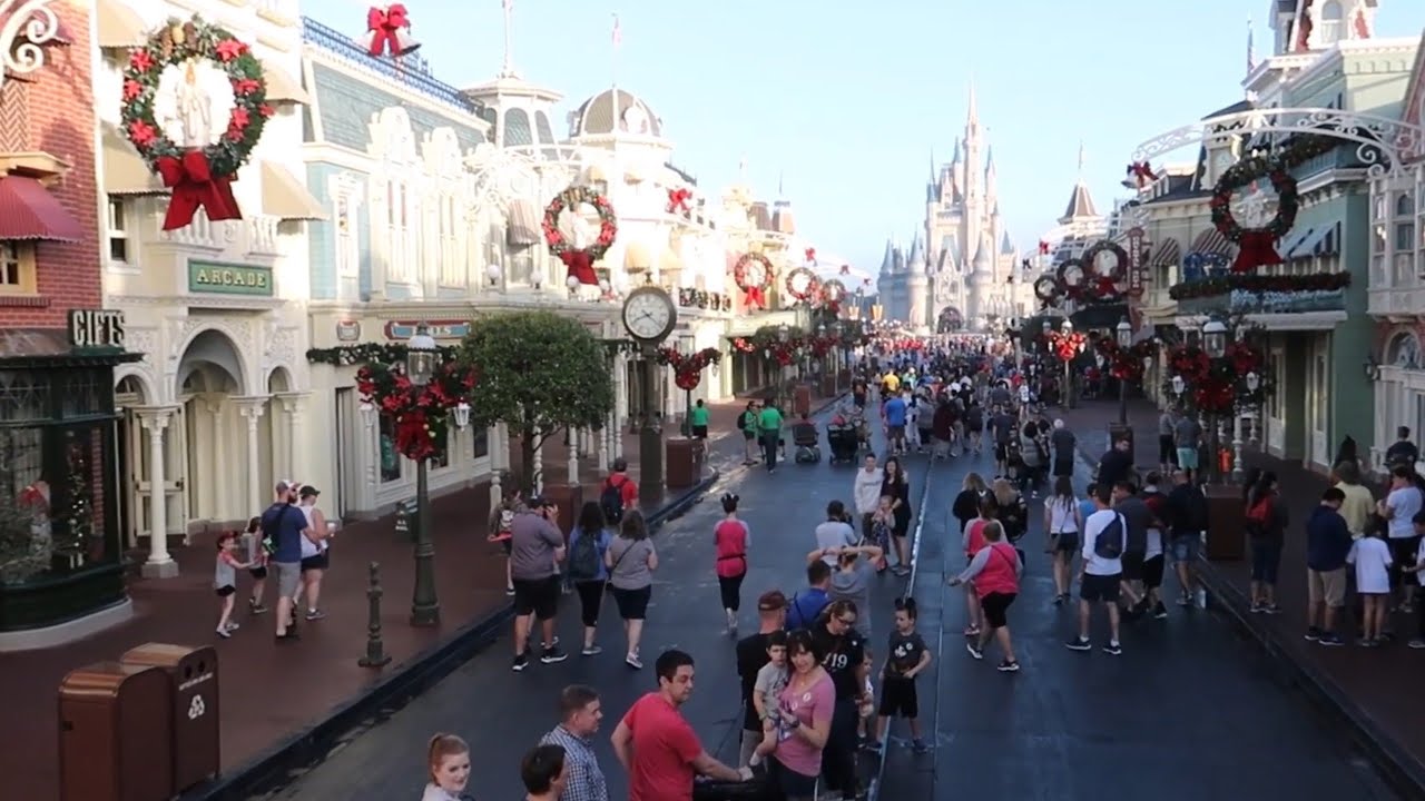 Aerial View Down Main Street USA | Magic Kingdom Omnibus Bus - YouTube