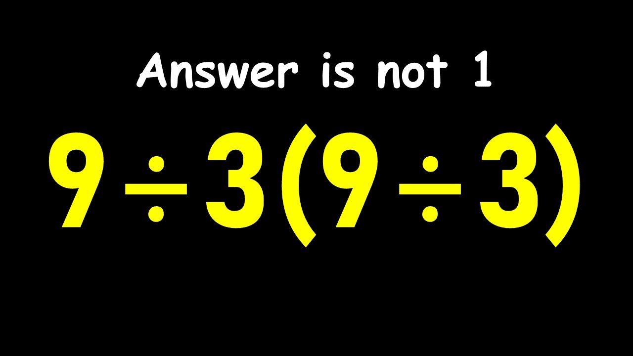 This Simple Math Question Stumps Everyone! - YouTube