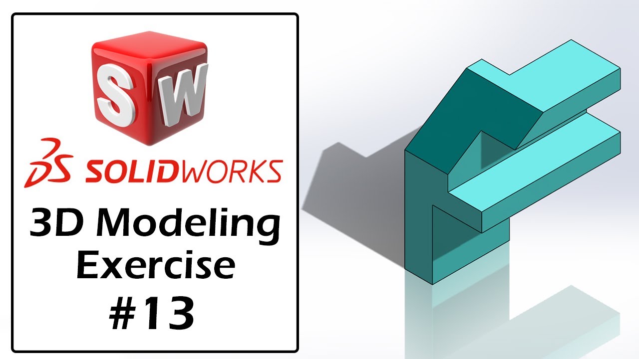 Solidworks Tutorial For Beginners Part Modeling Exercise 13 Youtube