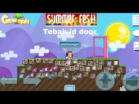 Tebak Id Door Dapat Item Summer Fest Sisa Gacha Orang| Growtopia - YouTube