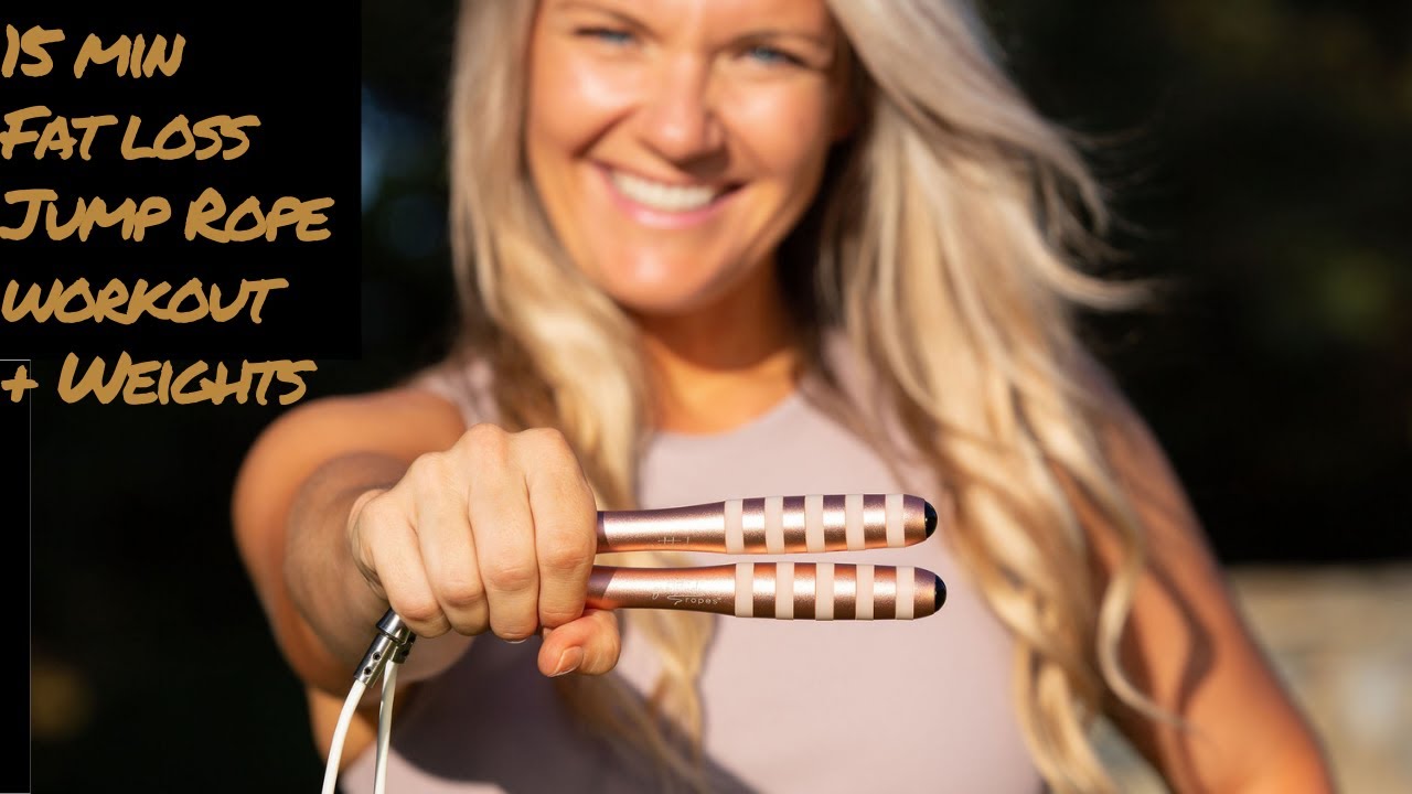 15 min JUMP ROPE workout to BURN FAT fast at home - YouTube
