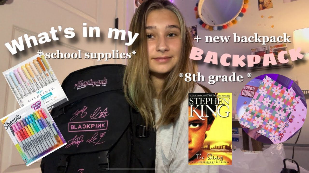 WHAT’S IN MY BACKPACK! * 8th grade* 2024-2025 - YouTube