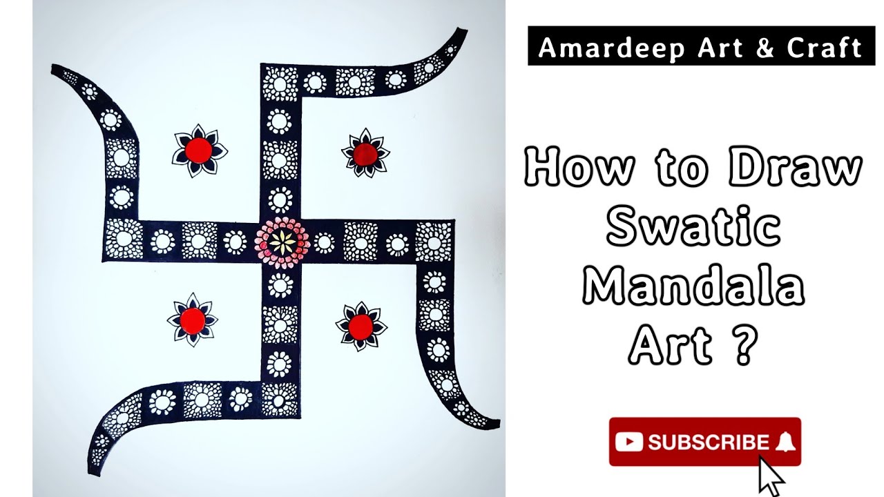 How to draw Mandala Art for Beginners in Step by Step | Swastik | step ...