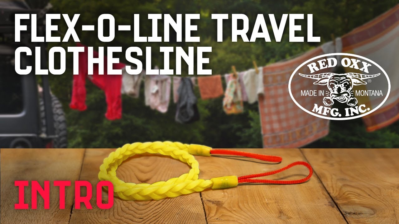 Flexo-Line Travel Clothesline Introduction Video - YouTube