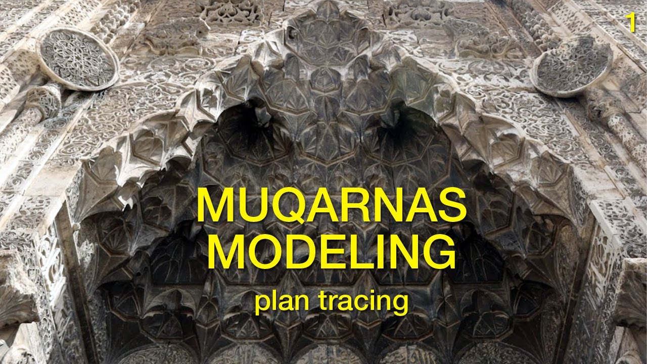 Muqarnas Modeling: Plan Tracing (Part 1) - YouTube