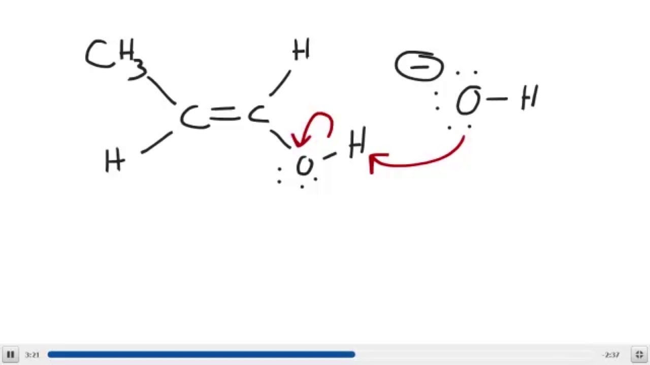 Anti - Markovnikov Addition of Water to an Alkyne Mechanism - YouTube