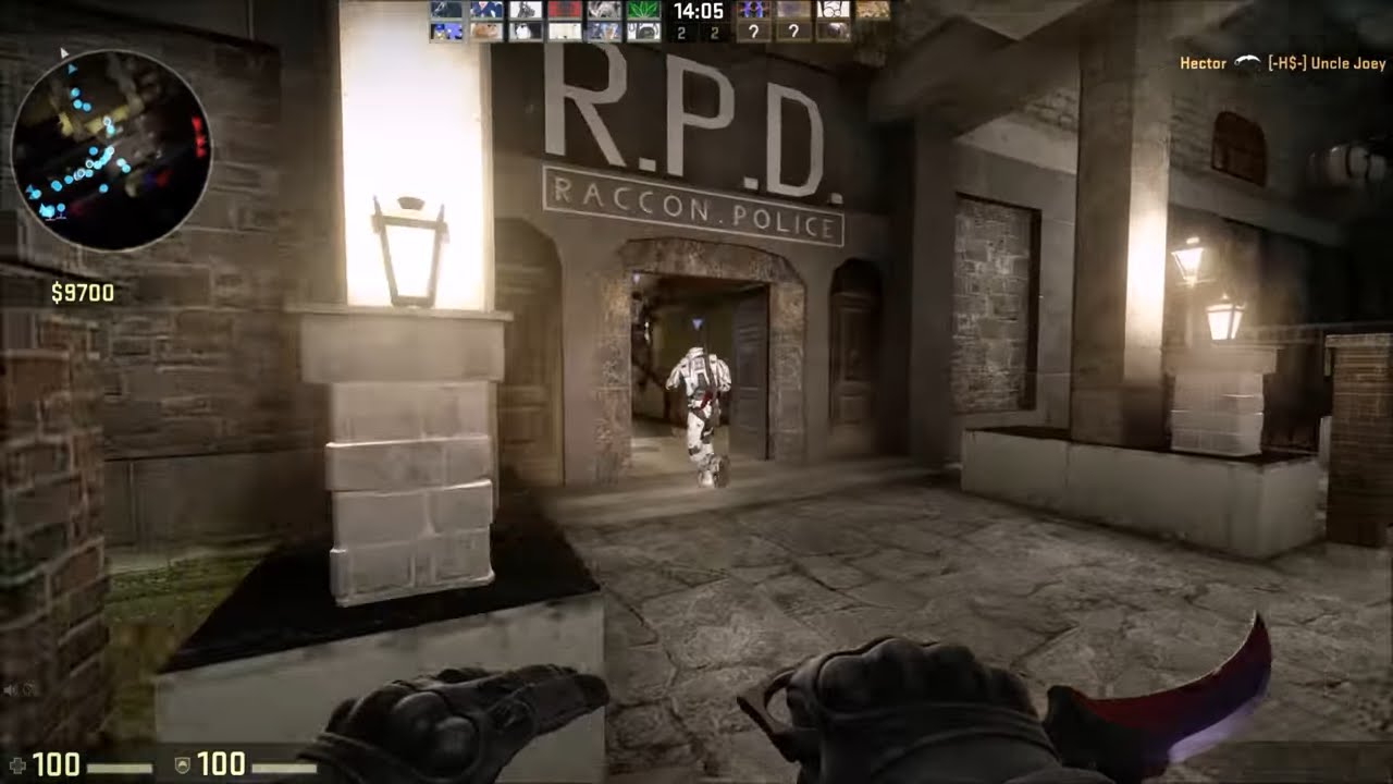 CS:GO - Zombie Escape Mod - ze_biohazard2_rpd_004_p3 - GFL - YouTube