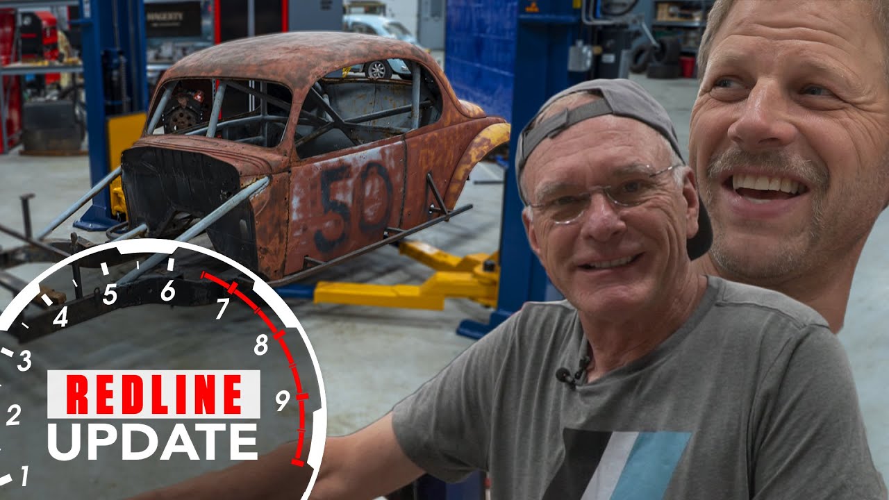 The crossover continues as Tom and Davin work on our 1930's race car ...