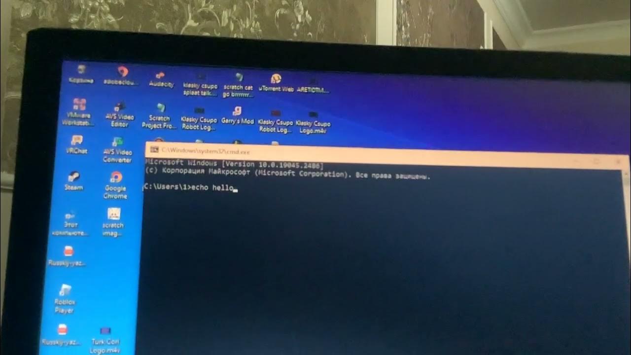 how to run a hello world program in cmd bar - YouTube