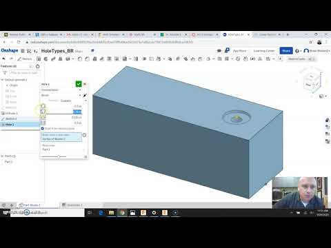 Onshape | Holes Types - YouTube