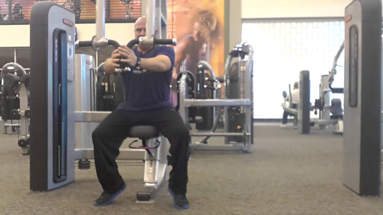 Pec deck with iso holds - YouTube