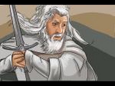 How to draw Gandalf from LOTR Lord of the Rings - YouTube