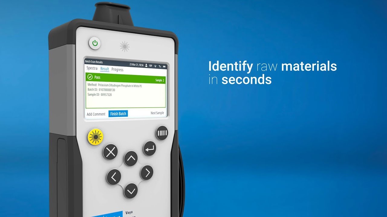Raw Material Identity Verification using the Vaya Raman System - YouTube
