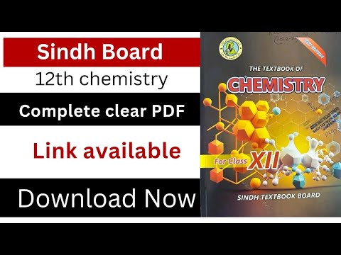 class 12 chemistry new book Sindh board || complete pdf || chemistry Sindh textbook board new ...