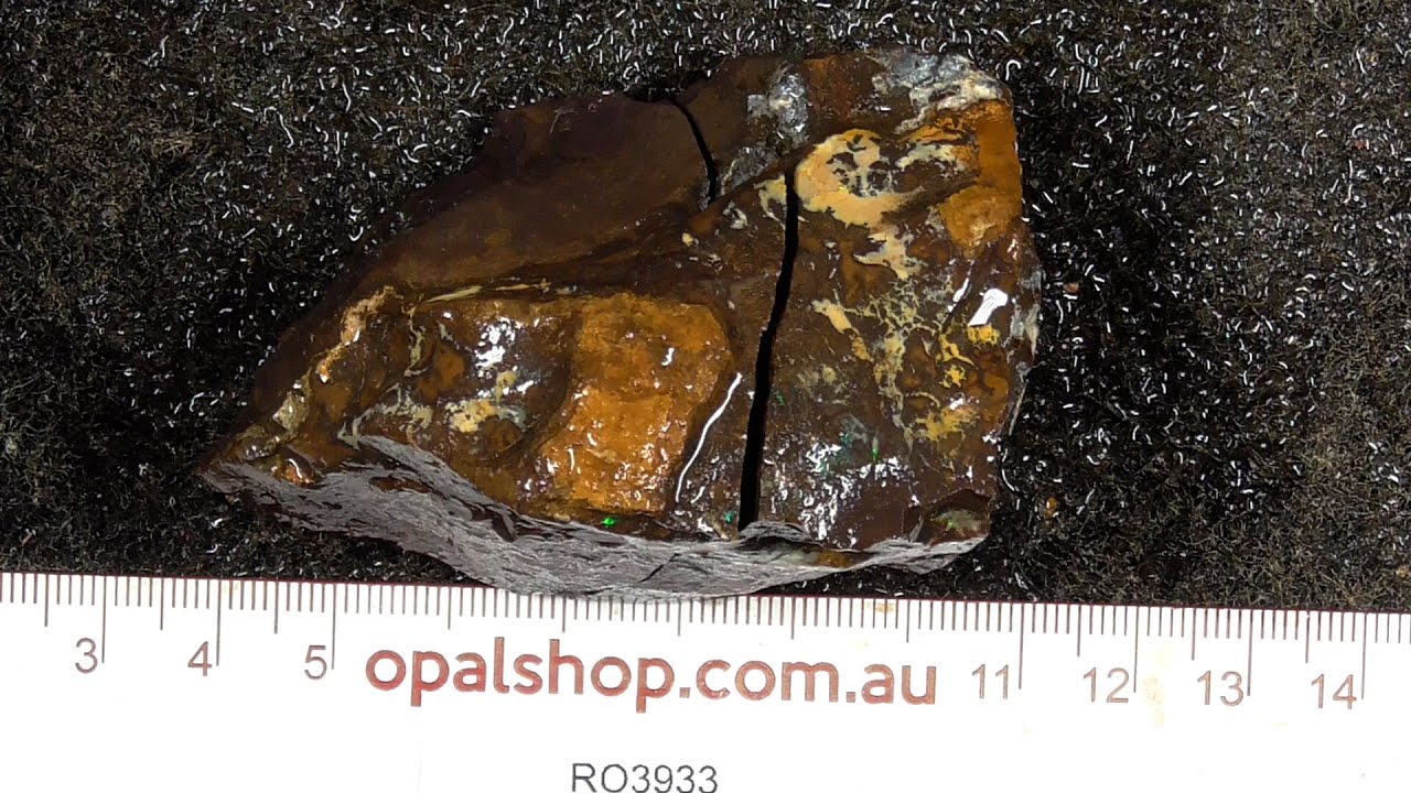 Ro3933 - Rough Boulder Opal Parcel from Queensland Australia - YouTube