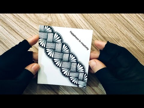 Art Therapy Series #132 | Easy Way to Draw Zentangle Pattern Balo | Easy Drawing | Relaxing Art ...