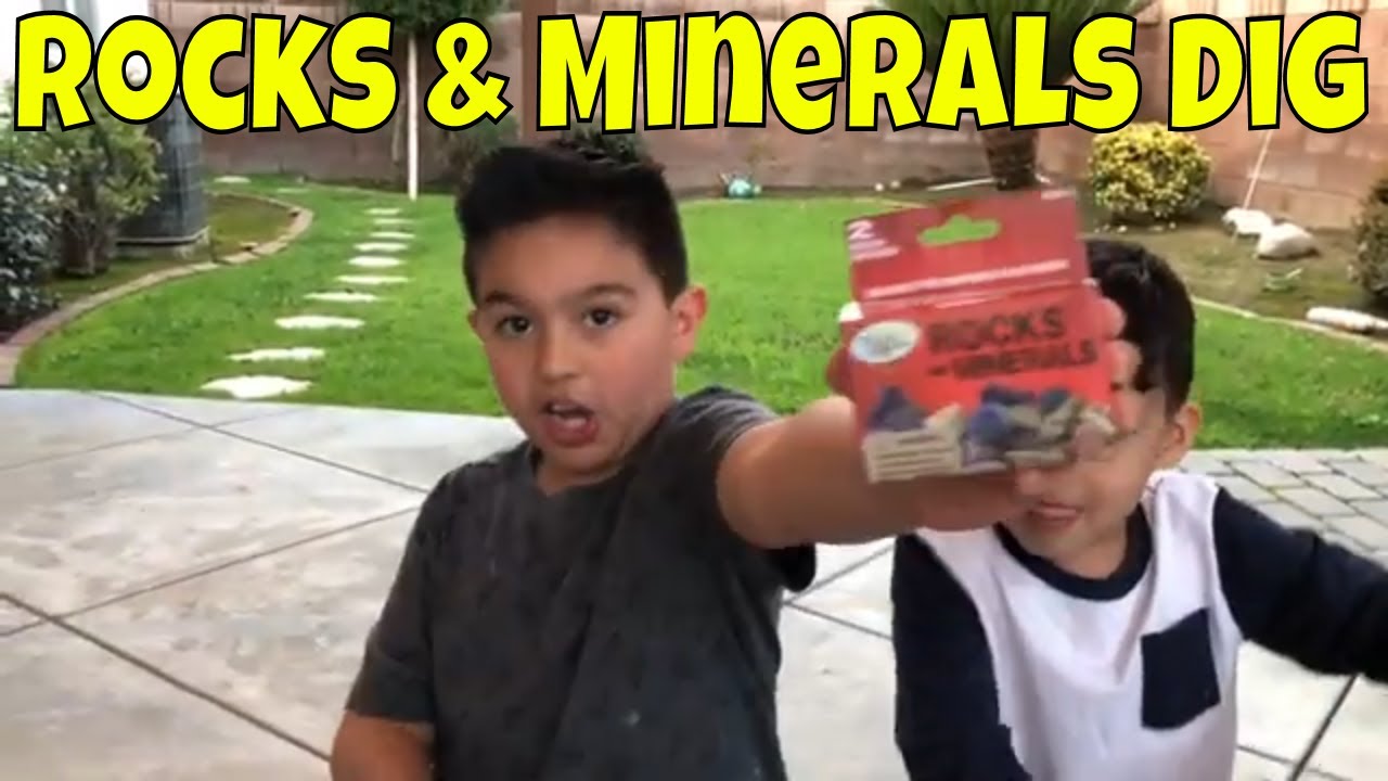 Gem Mining For Kids! ROCK and GEMSTONE DIG! Fun Learning About Rocks ...