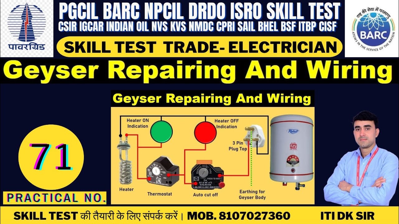 Geyser Connection !! Geyser Repairing And Wiring !! Geyser Testing in ...