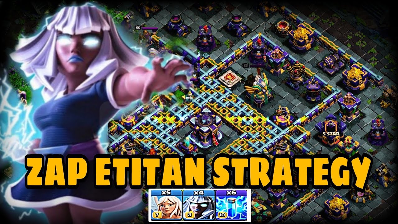 COC ZAP ETITAN STRATEGY 🔴 LIVE ATTACK 🔴 TH15 LEGEND PUSH 🔴 - YouTube