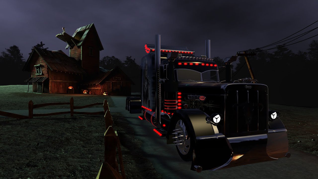 American Truck Sim | "Dashcam" ride-along | Relaxing in-game sound only ...