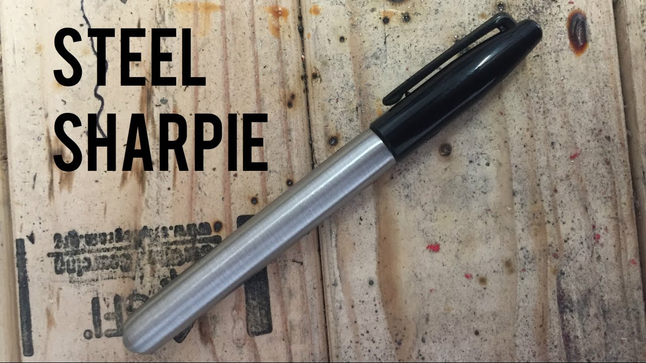 How to Make a Steel Sharpie (without a lathe) - DIY - YouTube