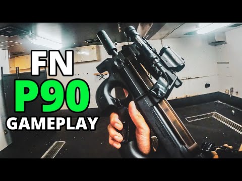 My first Airsoft P90 Gameplay! [Krytac FN P90] - YouTube