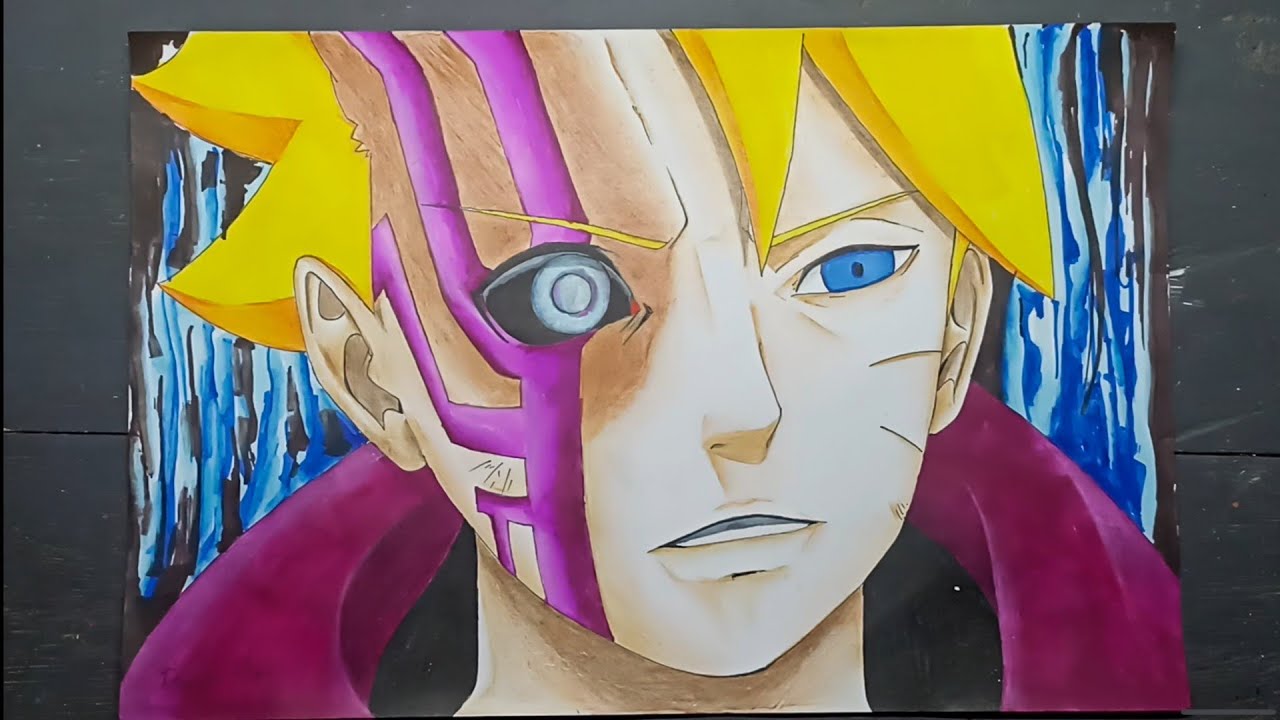 How to draw Boruto Momoshiki - YouTube
