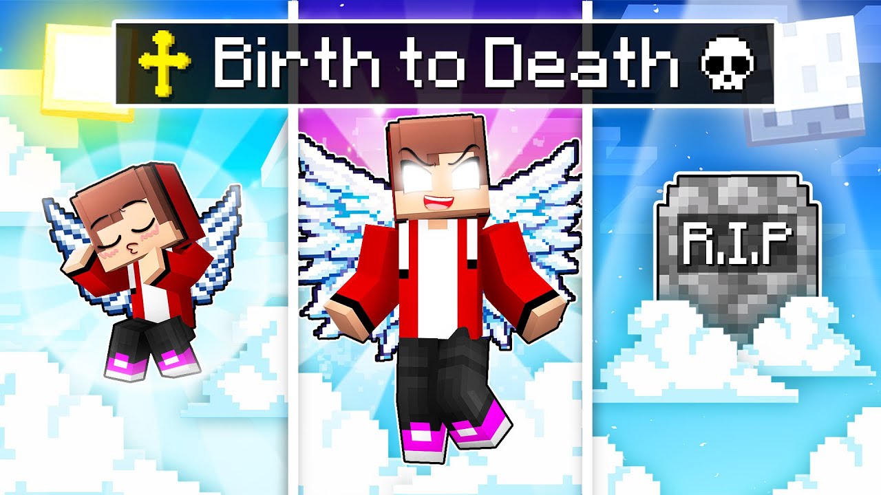BIRTH to DEATH of a ANGEL JJ in Minecraft! - Maizen - YouTube