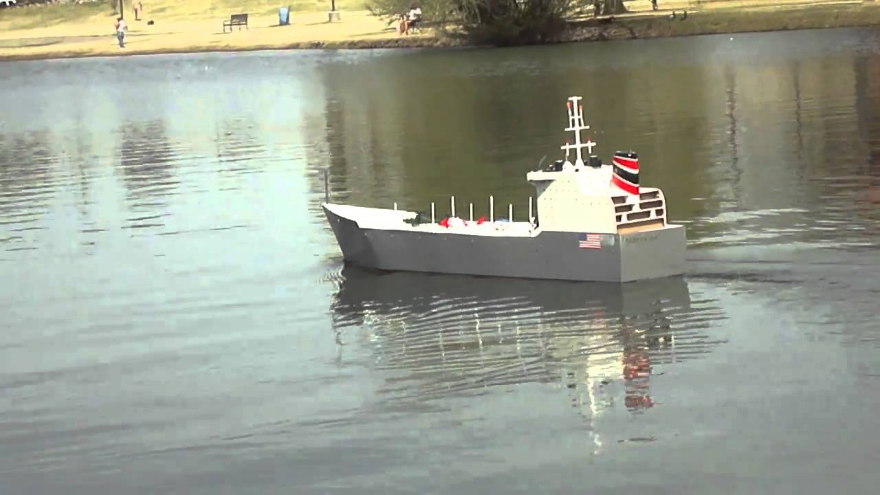 RC ship with radar (homemade) part 7 - YouTube