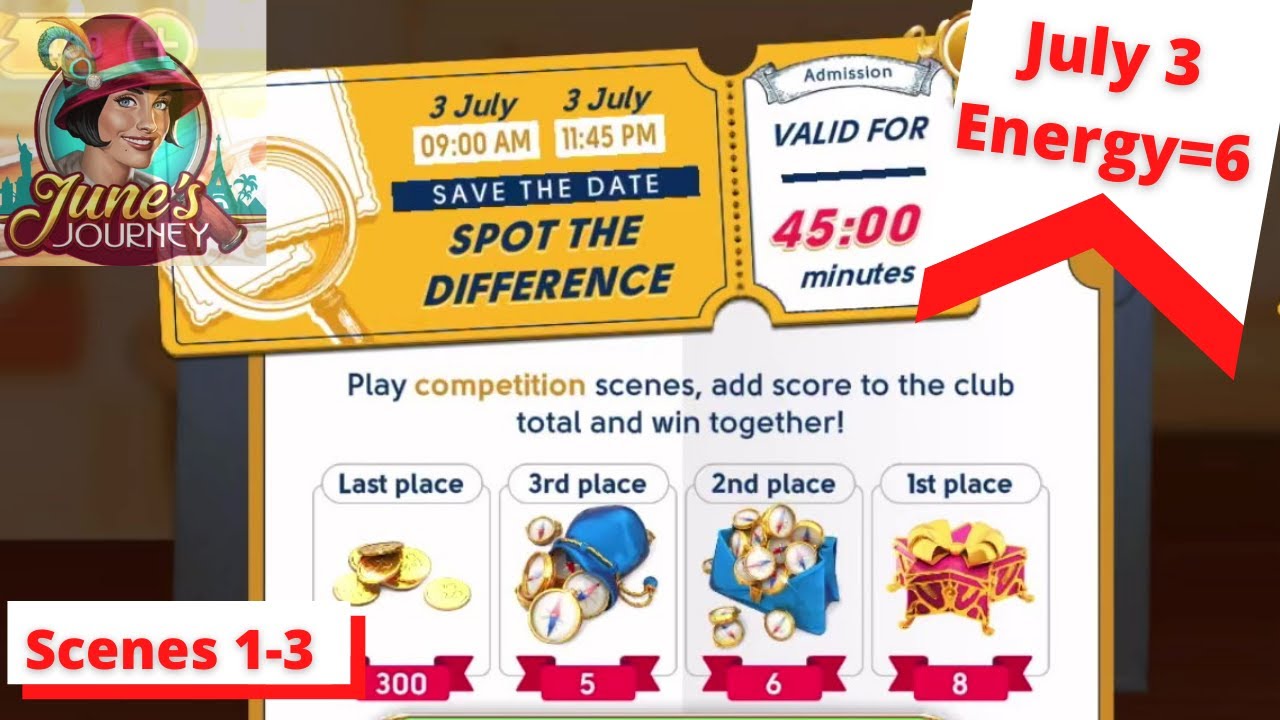 June's Journey | Spot The Difference Competition July 3, 2021 - YouTube