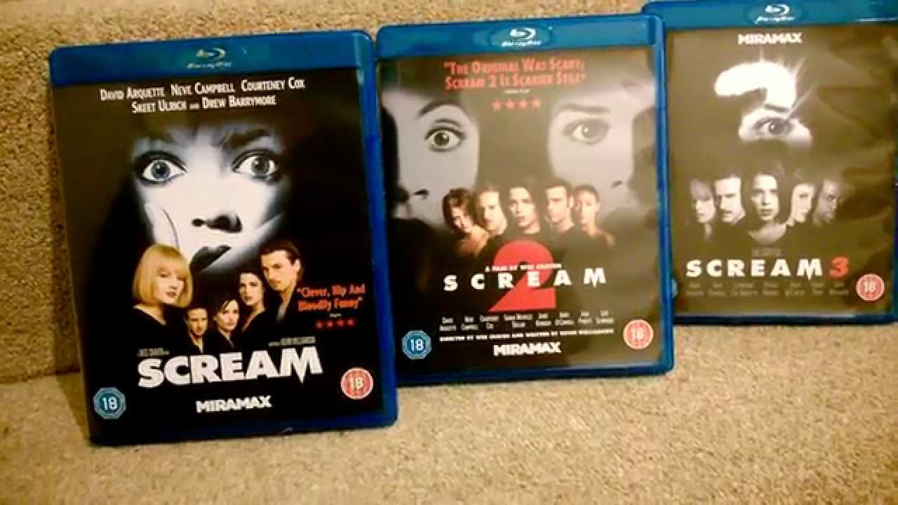 Scream trilogy uk blu ray box set. - YouTube