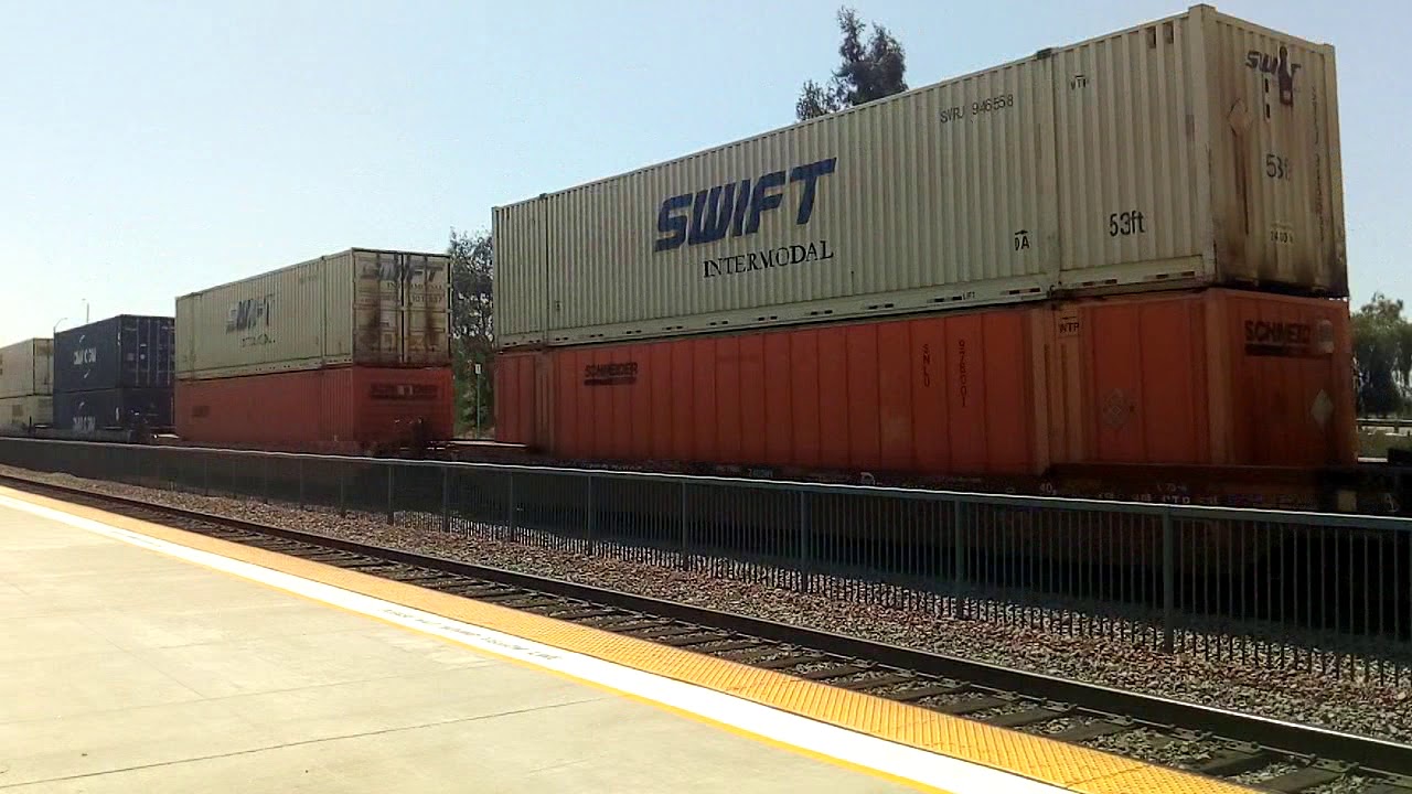BNSF 8101 Eastbound Intermodal Train - Riverside, CA USA 7/5/2019 - YouTube