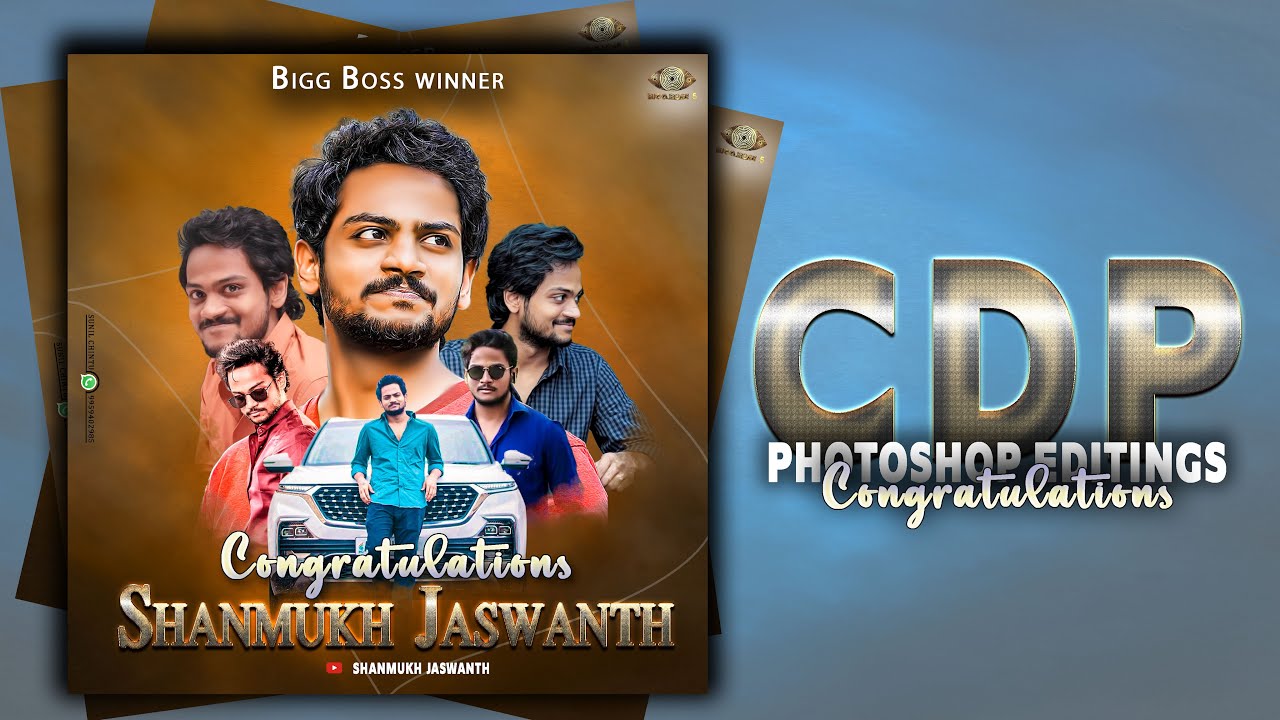 Birthday CDP Tutorial in photshop || Shanmukh Jaswanth - YouTube