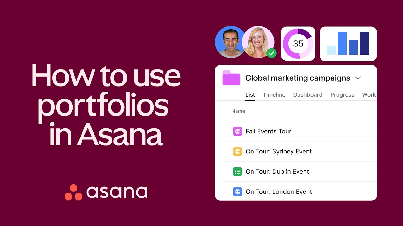 How to use Asana portfolios to manage your projects - YouTube