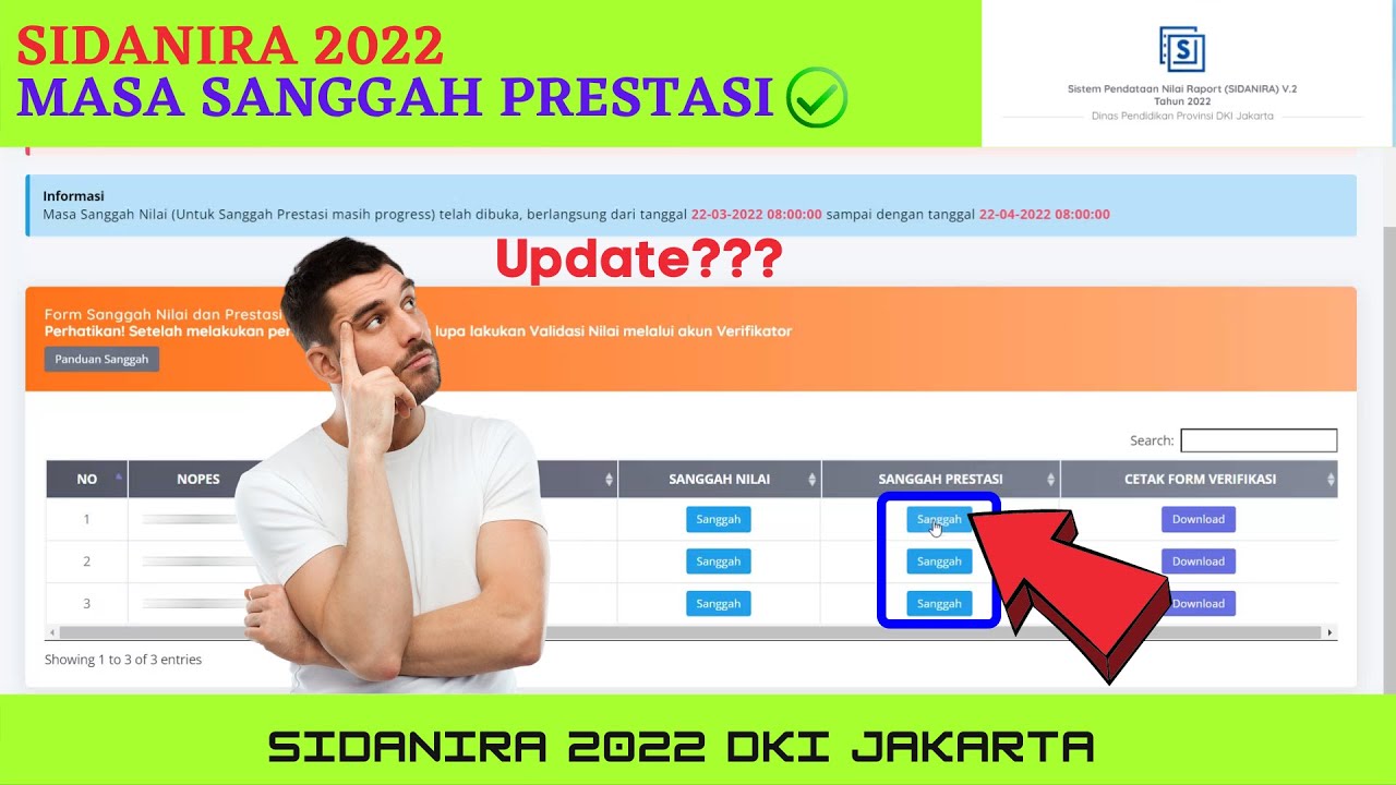 Cara Input Prestasi Masa Sanggah SIDANIRA 2022 Terbaru!!! | Part 09 ...