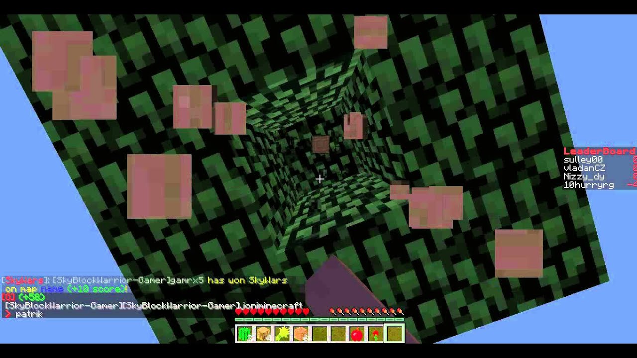 minecraft sky block warrior - YouTube