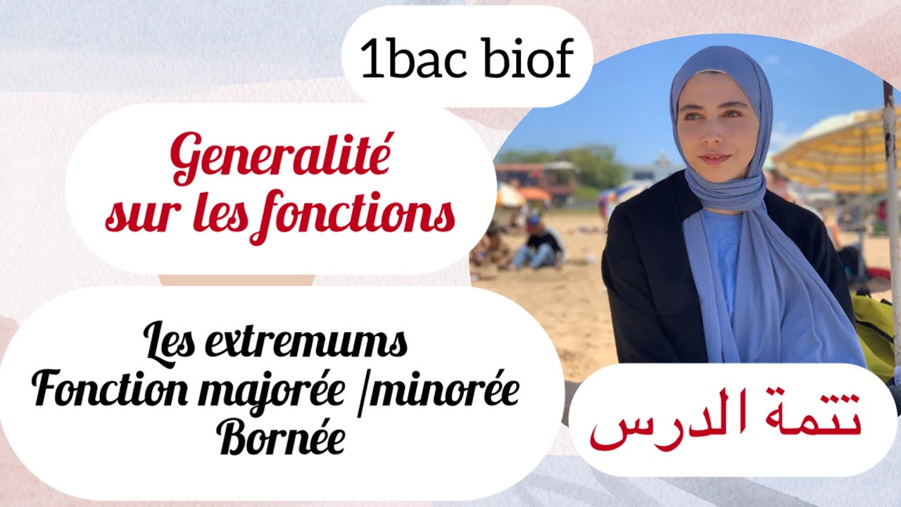 1Bac biof : généralité sur les fonctions /les extremums /fonction ...
